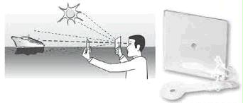 Webshop Datema Nautical Safety. Daylight Signal Mirror Heliograph