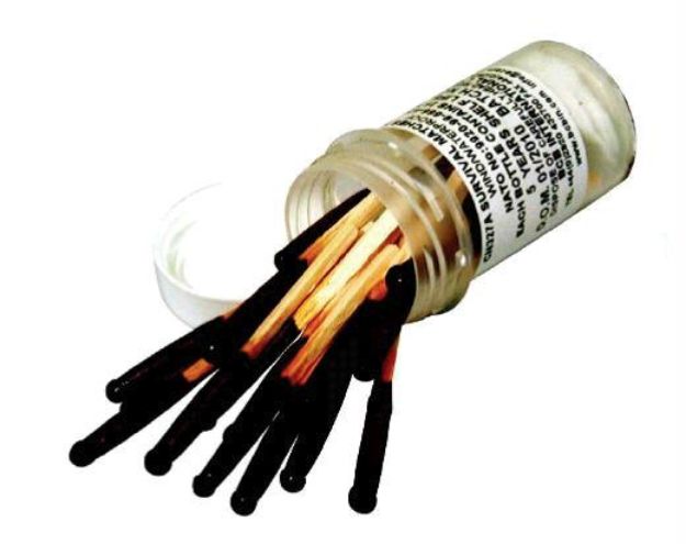 Webshop Datema Nautical Safety. Lifeboat matches -wind/waterproof - 20 pcs