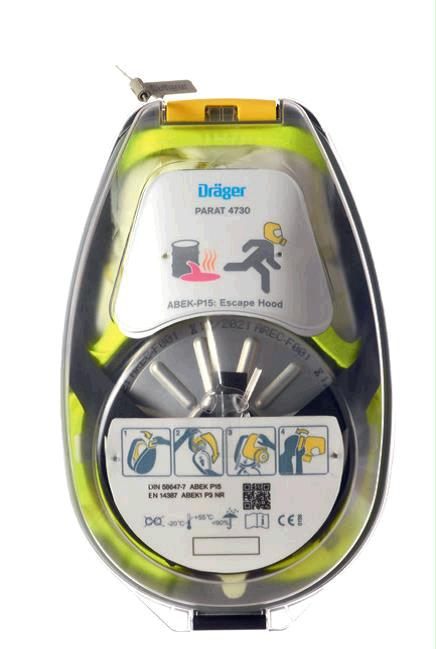 Webshop Datema Nautical Safety. Fire Escape Hood - Dräger PARAT 5530 ...
