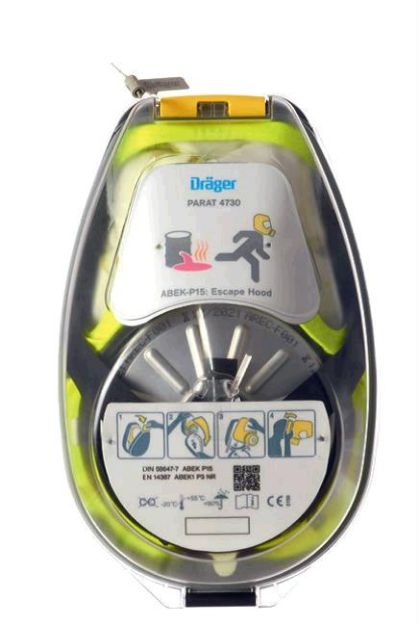 Webshop Datema Nautical Safety. Fire Escape Hood - Dräger PARAT 5530 ...