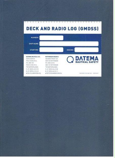 Webshop Datema Nautical Safety. Deck Log Book
