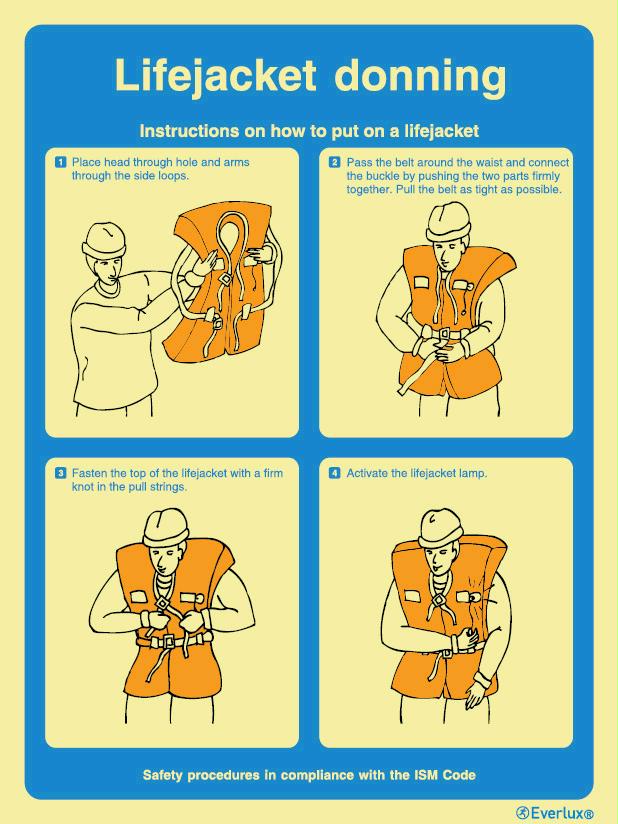 Webshop Datema Nautical Safety. Life jacket donning - ISM - 300x400 ...