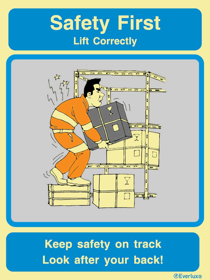 Webshop Datema Nautical Safety. Lift correctly (Safety Awareness ...