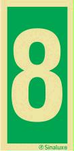 Webshop Datema Nautical Safety. Safety sign; Station number 8 - - vinyl ...