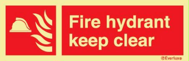 Webshop Datema Nautical Safety. Fire hydrant keep clear (FFE) - 300x100 ...