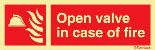 Webshop Datema Nautical Safety. Open valve in case of fire landscape ...