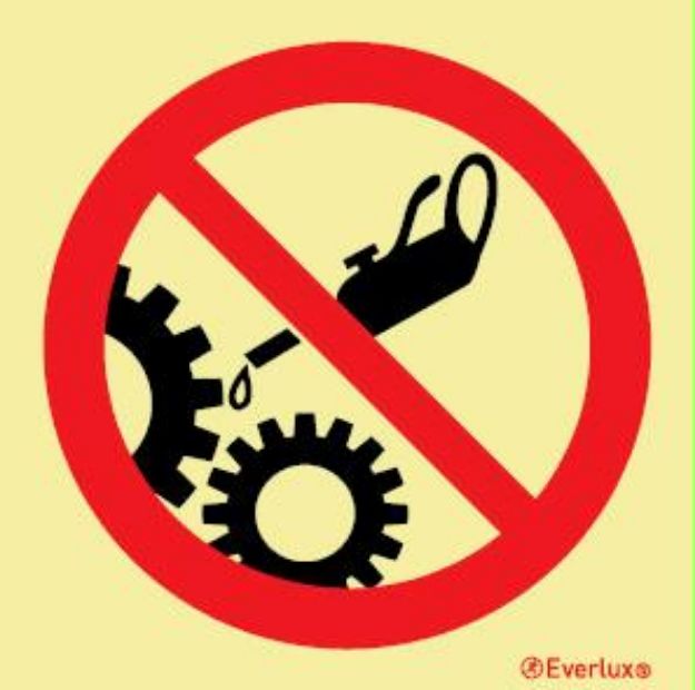 Webshop Datema Nautical Safety. Do not oil (Prohibition) - 150x150 ...