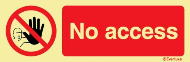Webshop Datema Nautical Safety. No access (Prohibition) - 300x100 ...