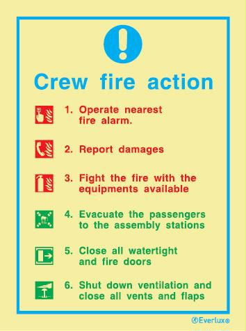 Webshop Datema Nautical Safety. Crew fire action- instructions ...