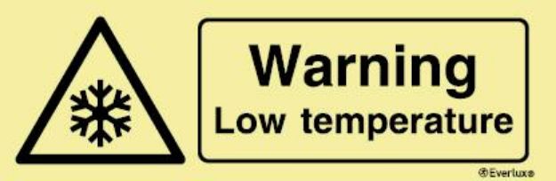 Webshop Datema Nautical Safety. Warning low temperature (Hazard Warning ...