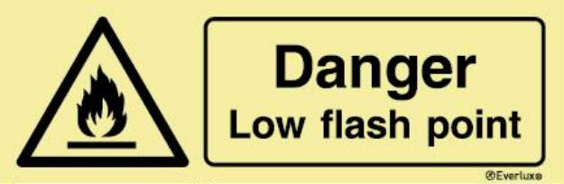 Webshop Datema Nautical Safety. Danger low flash point (Hazard Warning ...