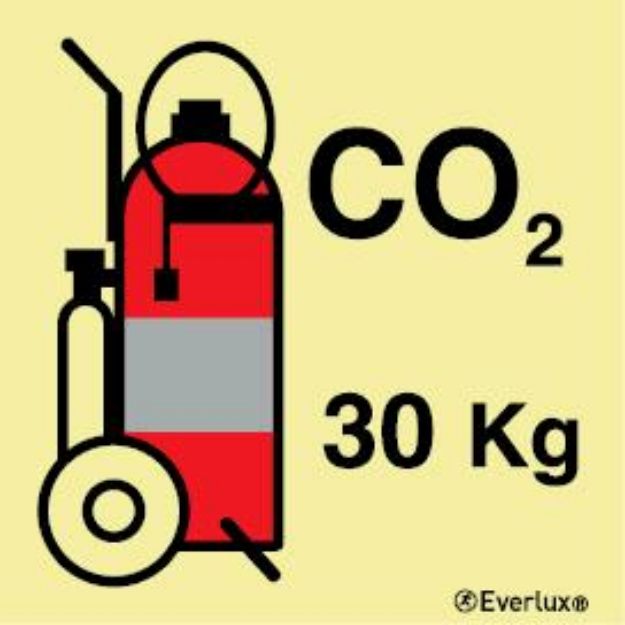 Webshop Datema Nautical Safety. 30kg CO2 wheeled fire extinguisher (FCP ...