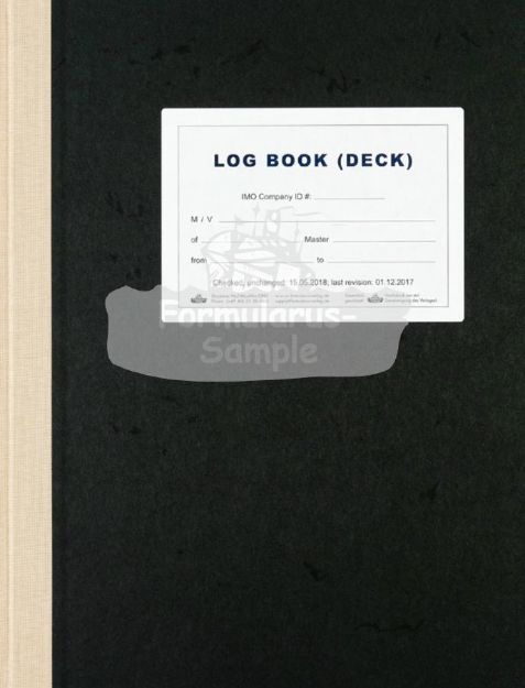 Webshop Datema Nautical Safety. Deck Log Book