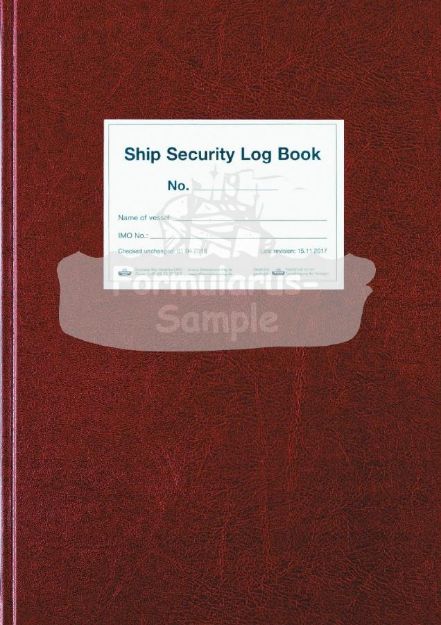 Webshop Datema Nautical Safety. Ship Security Log Book