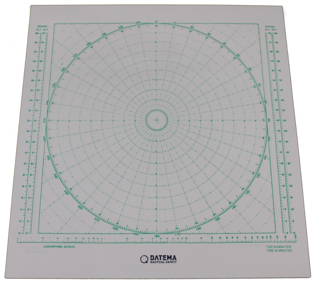 Webshop Datema Nautical Safety. Radar Plotting Sheets - 1 pad of 25 sheets