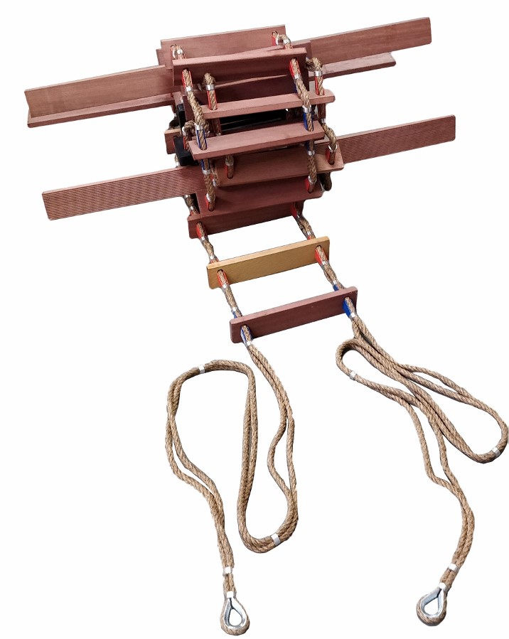 Webshop Datema Nautical Safety. Pilot Ladder Thetis wood - 16 mtr - 49 ...
