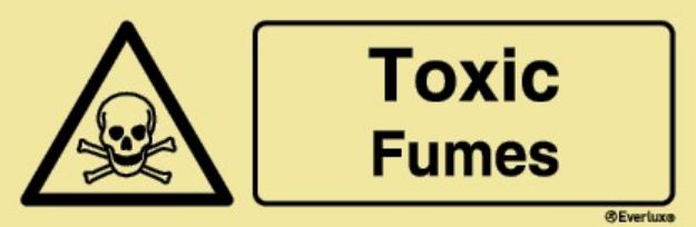 Webshop Datema Nautical Safety. Toxic fumes (Hazard Warning) - 300x100 ...