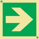 Webshop Datema Nautical Safety. Safe condition directional arrow (LLL ...