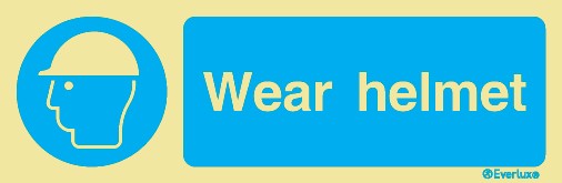 Webshop Datema Nautical Safety. Wear helmet (Mandatory) - 300x100 ...