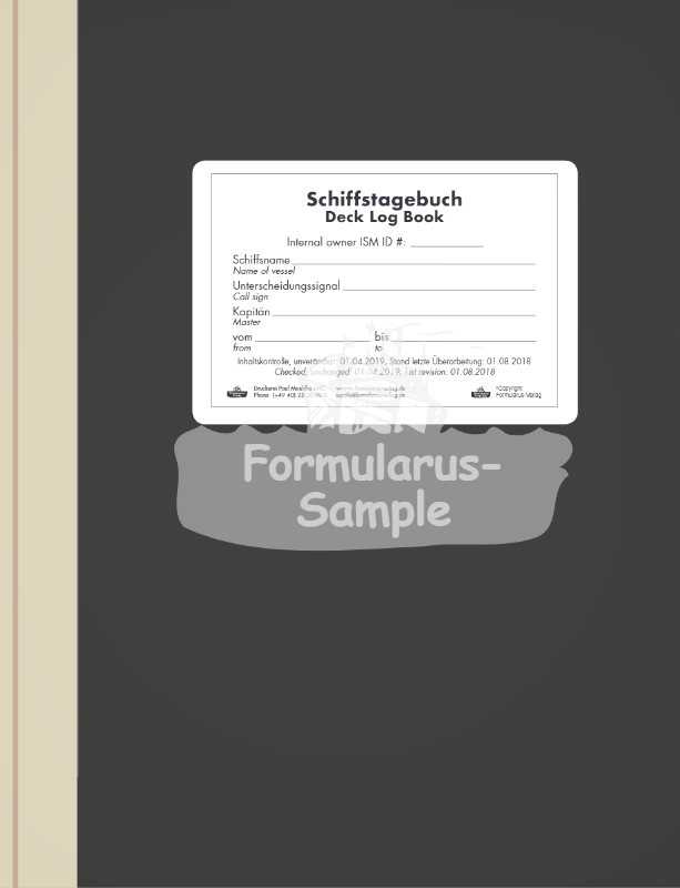 Webshop Datema Nautical Safety. Schiffstagebuch / Deck Logbook ...