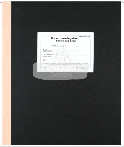 Webshop Datema Nautical Safety. Engine Log Book for Diesel-Electric ...