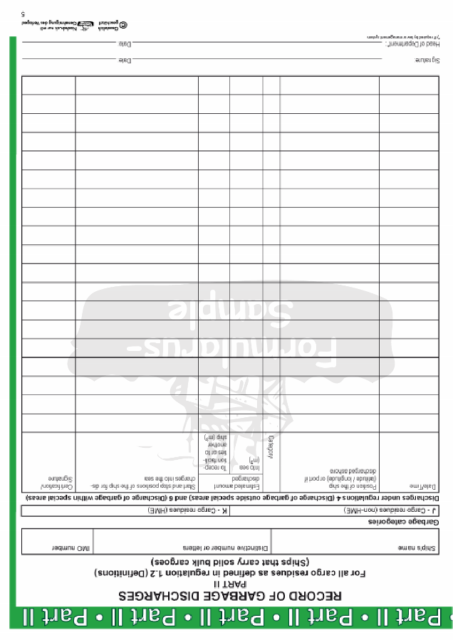 Webshop Datema Nautical Safety. Garbage Rec Book Bulk Cargo Part 1+2
