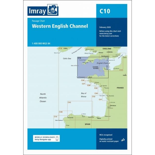 Webshop Datema Nautical Safety. Imray C 10 - Western English Channel ...