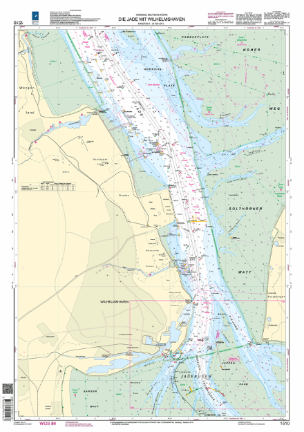 Webshop Datema Nautical Safety. German chart 1510 - Die Jade mit ...
