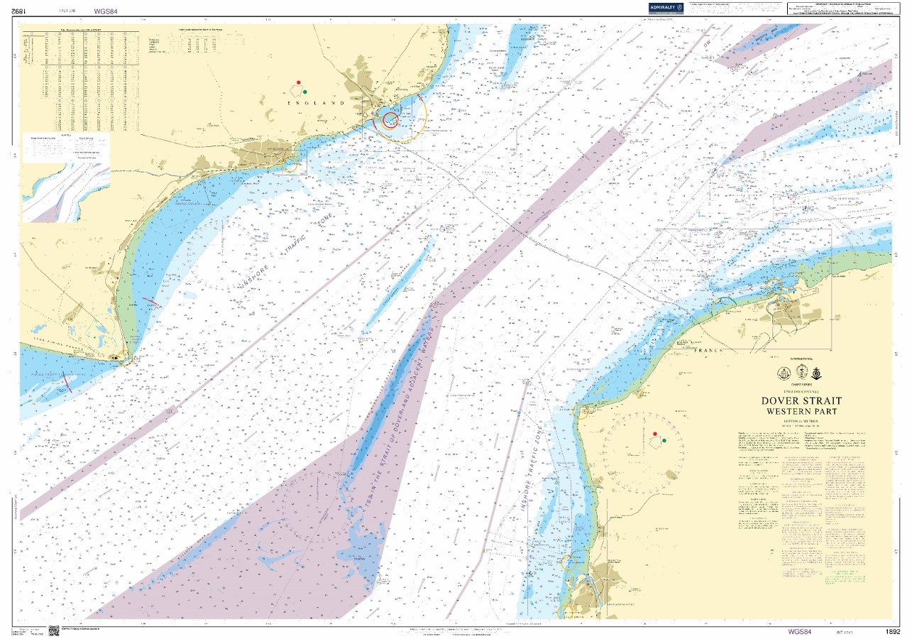 Webshop Datema Nautical Safety. BA 1892 - Dover Strait - Western Part