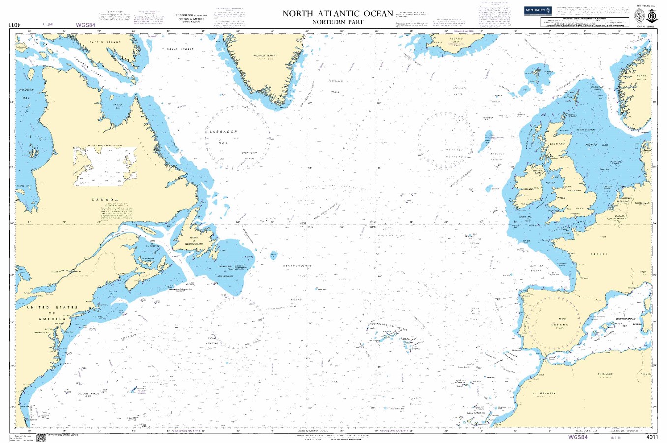 Webshop Datema Nautical Safety. BA 4011 - North Atlantic Ocean - Northern