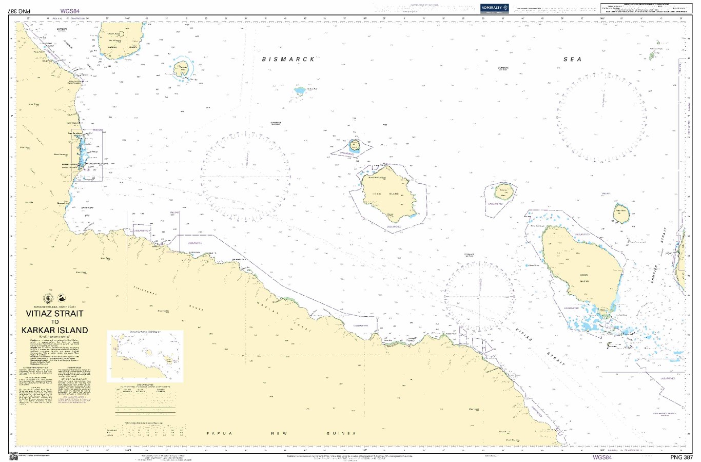 Webshop Datema Nautical Safety. PNG387 - VITIAZ STRAIT TO ISUMRUD STRAIT
