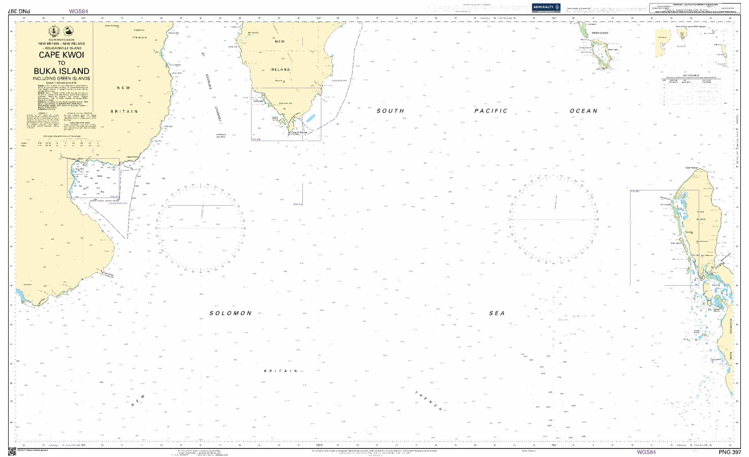 Webshop Datema Nautical Safety. PNG397 - Cape Kwoi to Buka Island