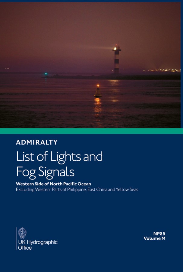 Webshop Datema Nautical Safety. NP85 - Lights List: West Side of N Pacific